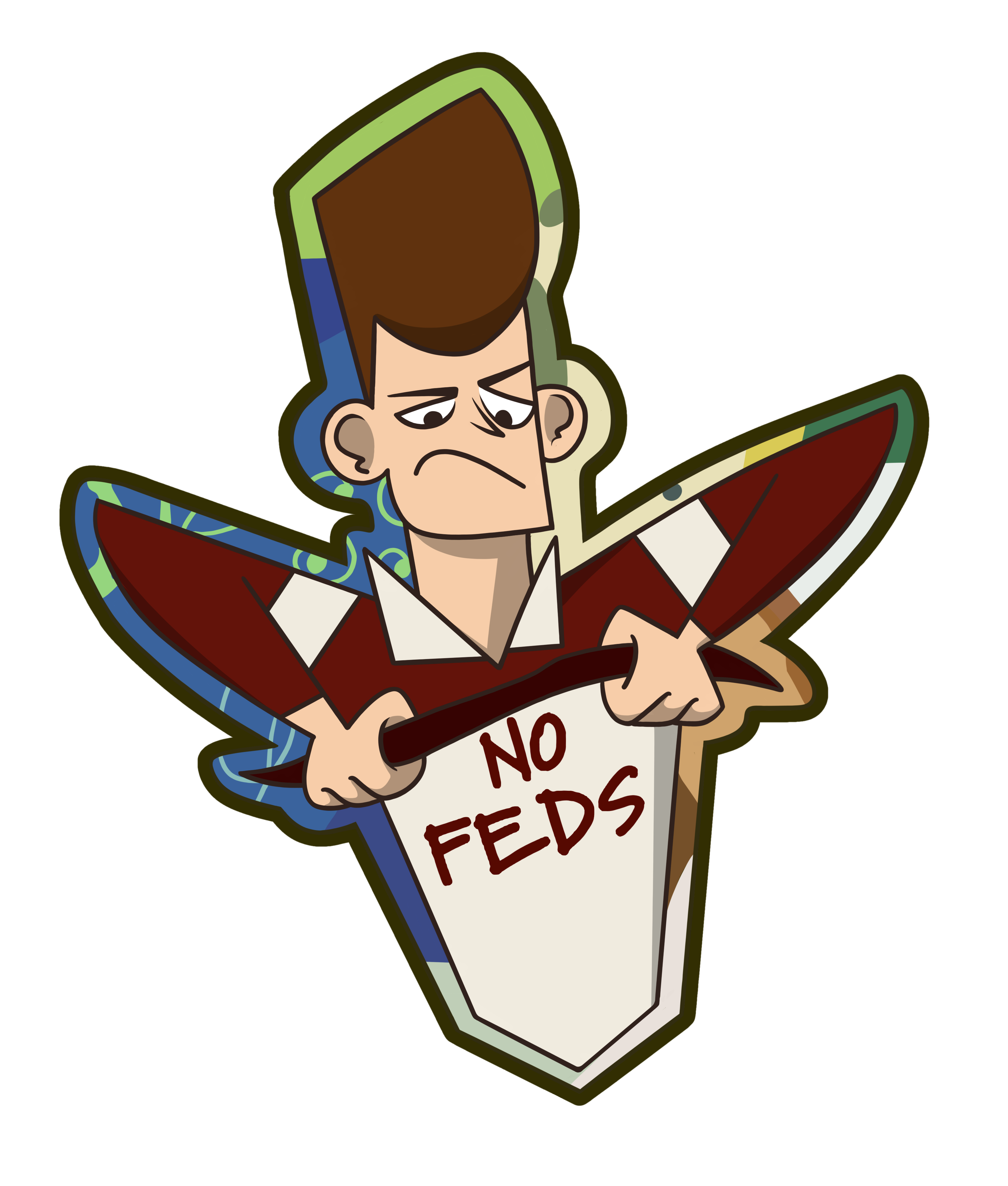 "No Feds" Sticker – INMC